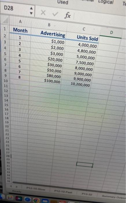 Solved I need help solving this problem using the excel | Chegg.com