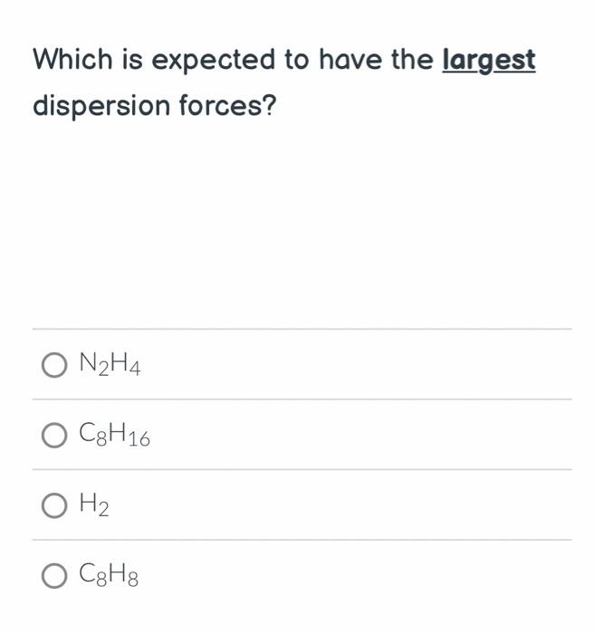 Solved Which of the following compounds would be miscible in | Chegg.com
