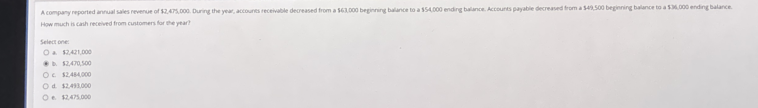 Solved How much is cash received from customers for the | Chegg.com