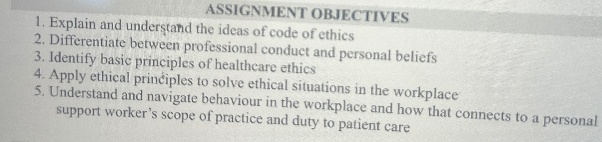 Solved ASSIGNMENT OBJECTIVESExplain and understand the ideas | Chegg.com
