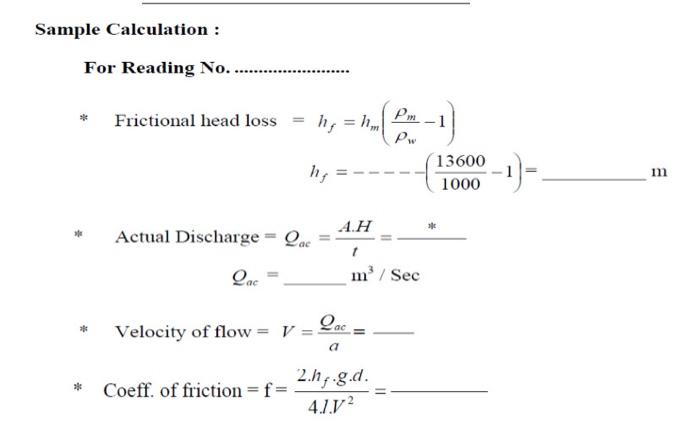 Solved Object: Experimental determination of friction factor | Chegg.com