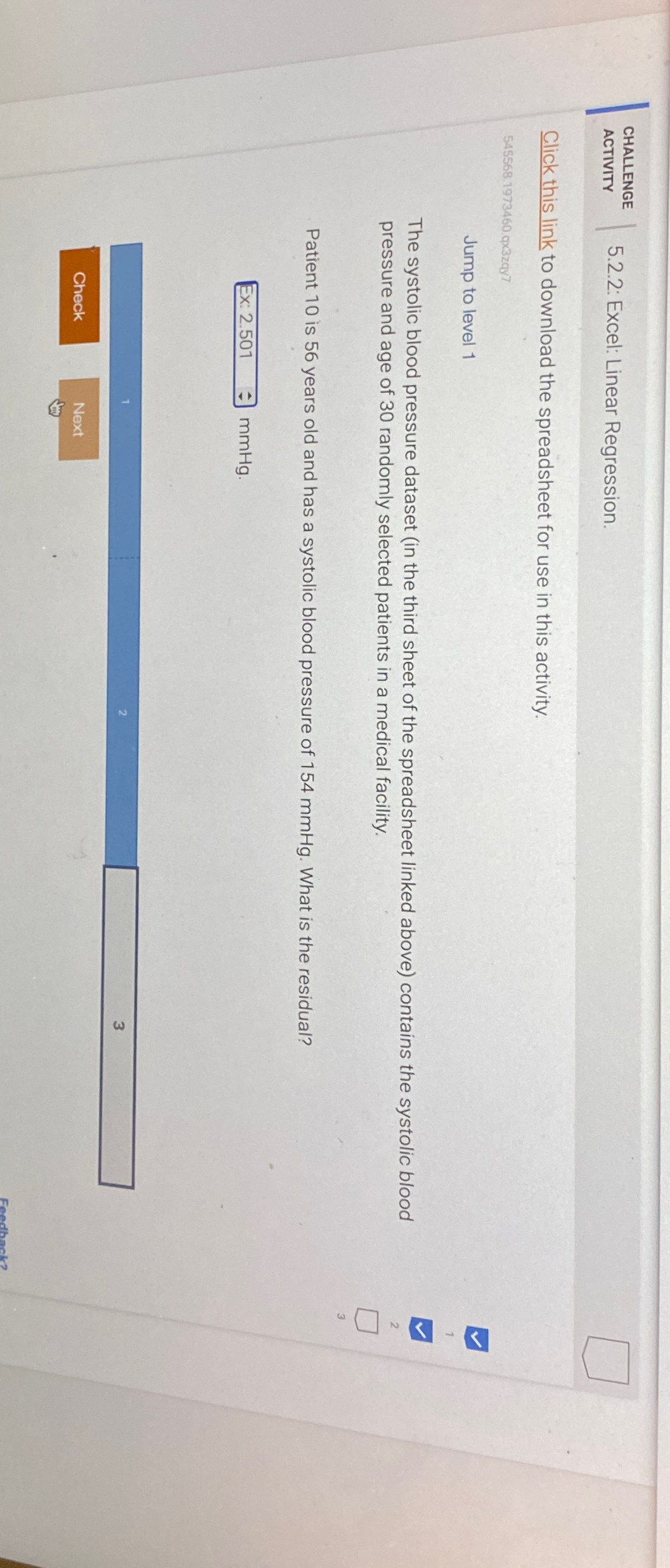 CHALLENGEACTIVITY5.2.2: Excel: Linear | Chegg.com