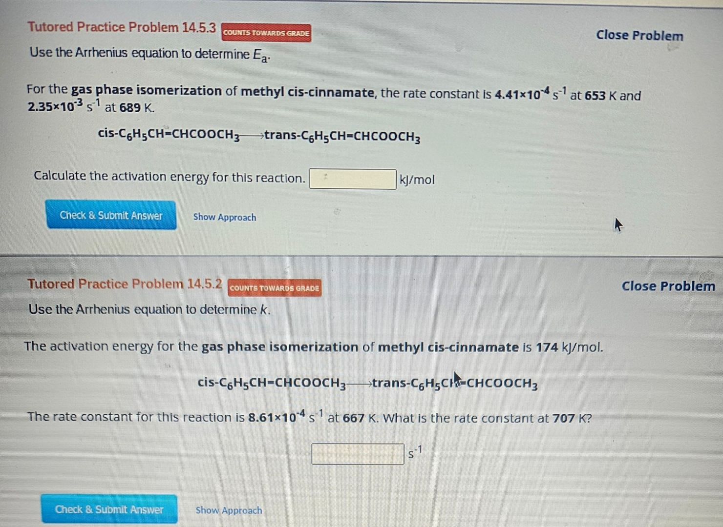 Solved Tutored Practice Problem 14.5.3couns rowards | Chegg.com