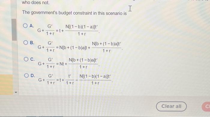 Solved Suppose that there is a credit market imperfection | Chegg.com