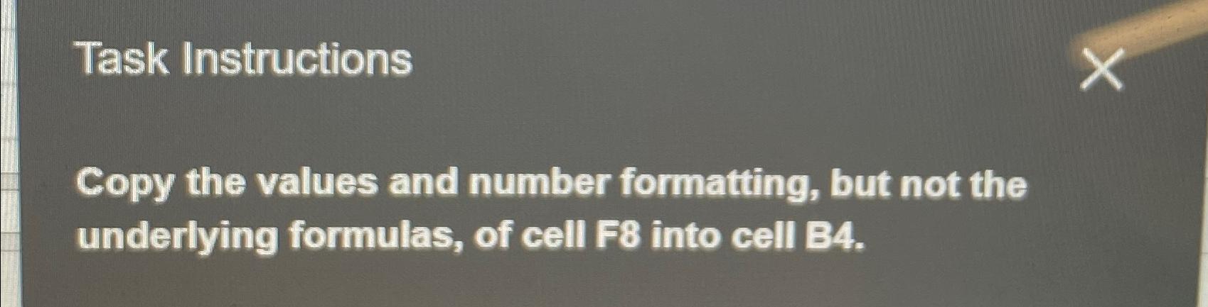 Solved Task InstructionsCopy the values and number | Chegg.com