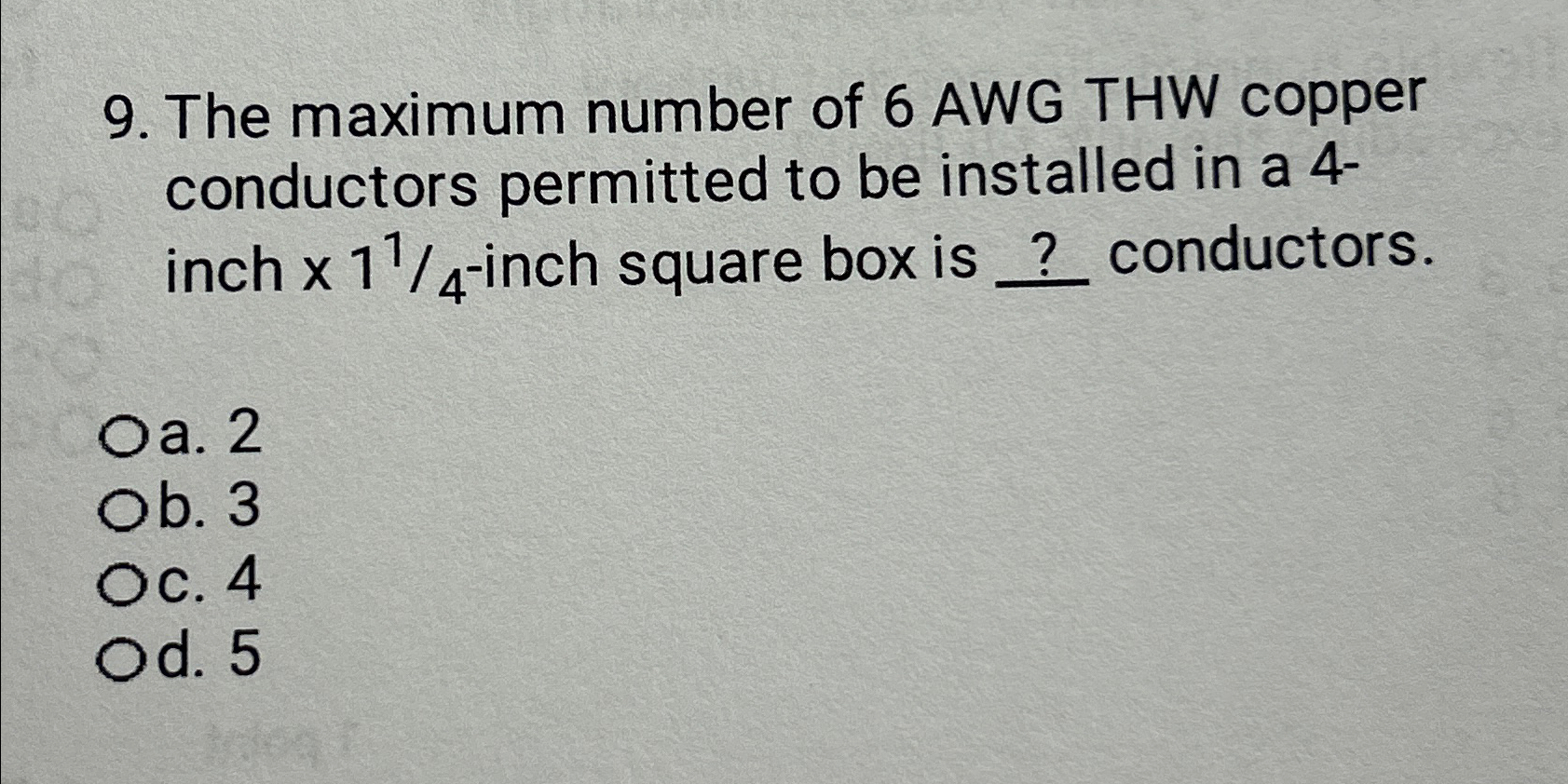 Solved The maximum number of 6 ﻿AWG THW copper conductors | Chegg.com