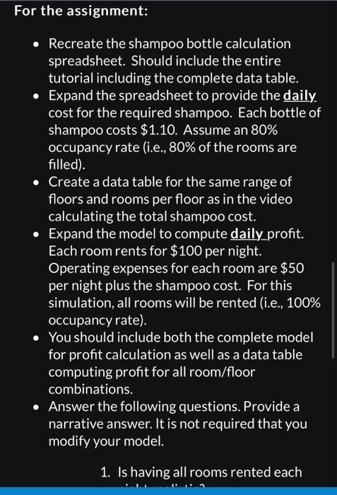 Solved For the assignment: • Recreate the shampoo bottle | Chegg.com