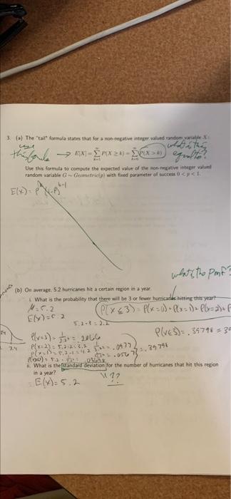 3. (a) The "tat formula states that for a non | Chegg.com