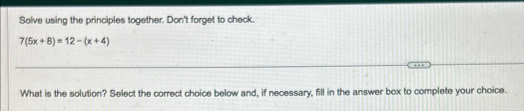 Solved Solve using the principles together. Don't forget to | Chegg.com