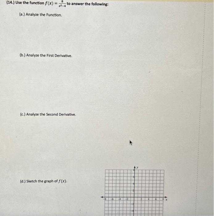 Solved Jse the function f(x)=x2−48 to answe (a.) Analyze the | Chegg.com