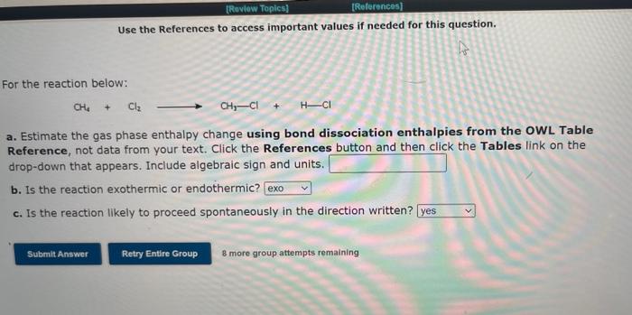 Solved [Review Topics] [References) Use the References to | Chegg.com