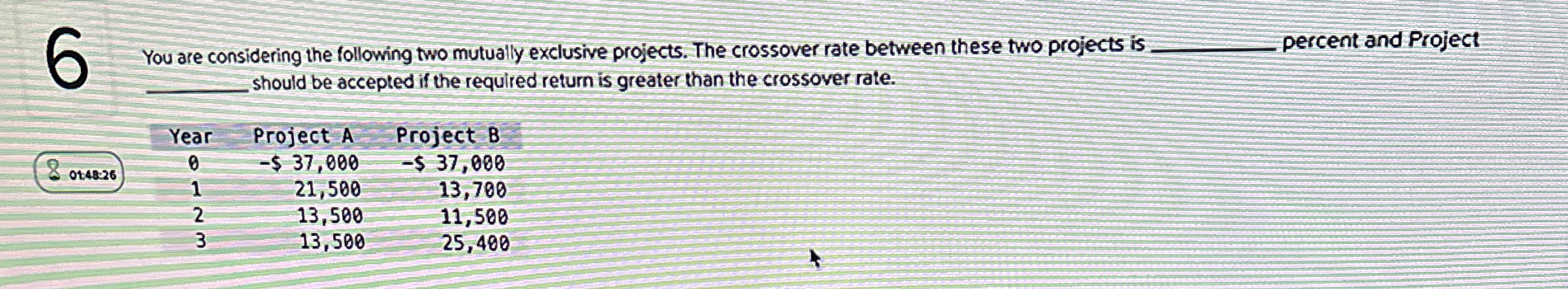 Solved You are considering the following two mutually | Chegg.com