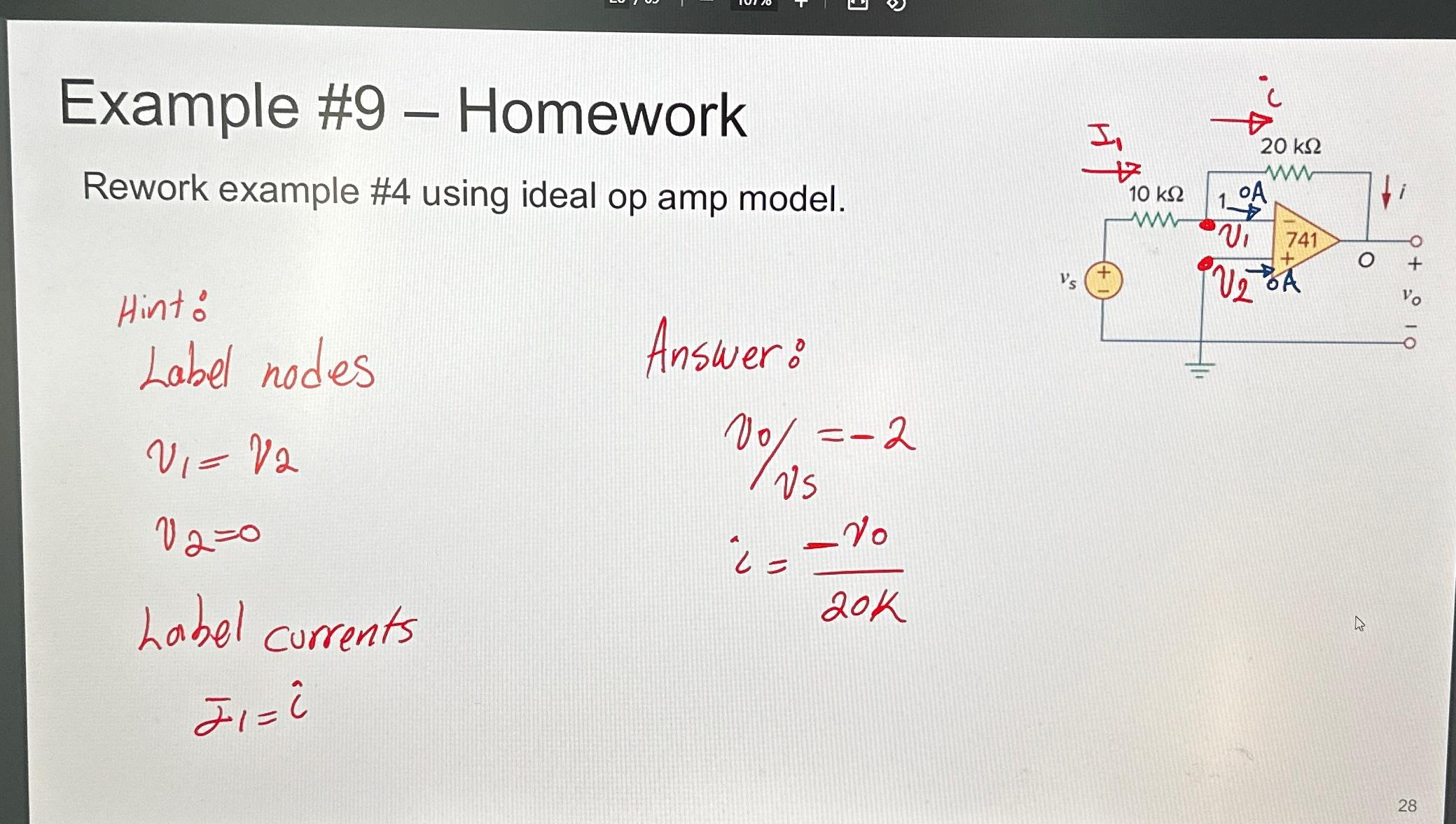 Solved Example #9 - ﻿HomeworkRework example #4 ﻿using ideal | Chegg.com