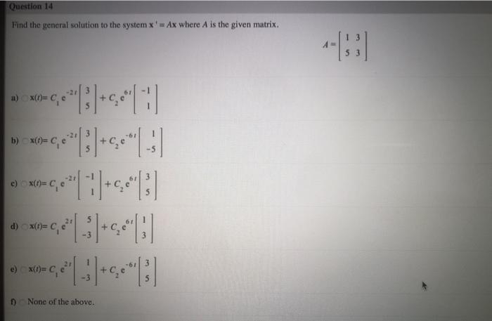 Solved Question 12 Find the eigenvalues and number of | Chegg.com
