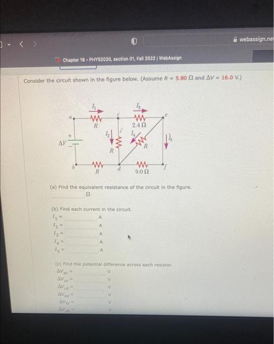 Solved Consider the circuit shown in the figure below. | Chegg.com