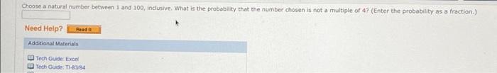 Solved Choose a natural number between 1 and 100, inclusive. | Chegg.com