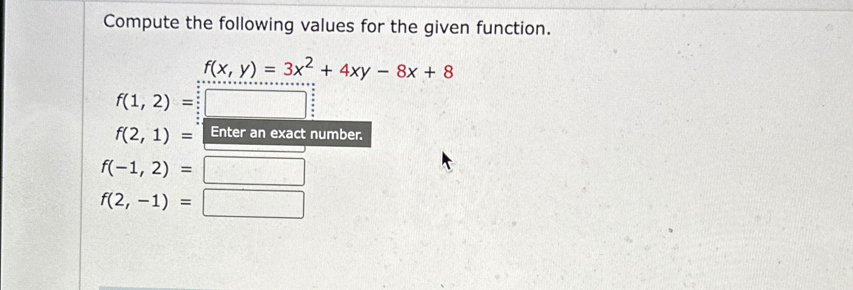Solved Compute the following values for the given | Chegg.com