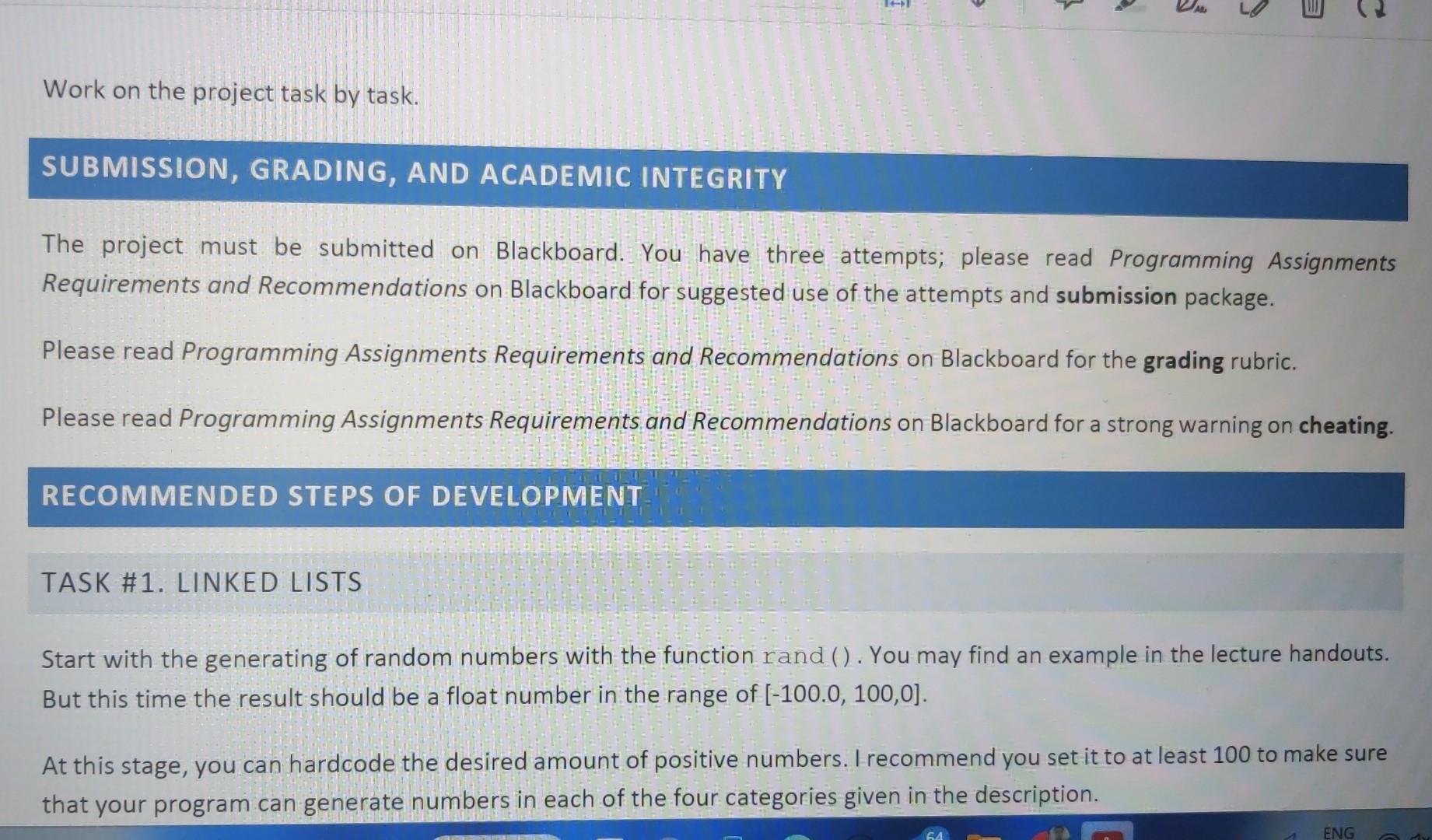 Solved You must write a C program that generates random | Chegg.com