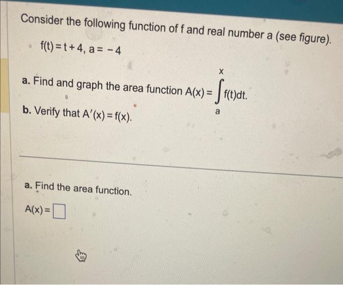 Solved Consider the following function of f and real number | Chegg.com