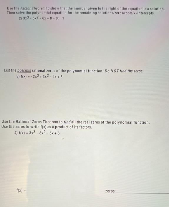 Solved Use the Factor Theorem to show that the number given | Chegg.com