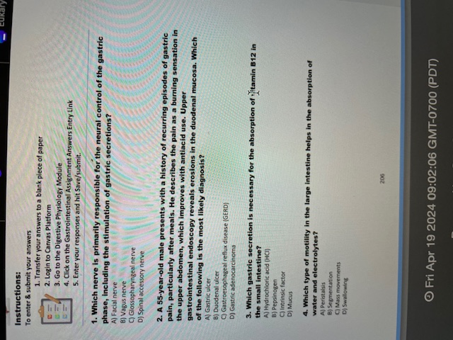 Solved Instructions:To enter & submit your answersTransfer | Chegg.com