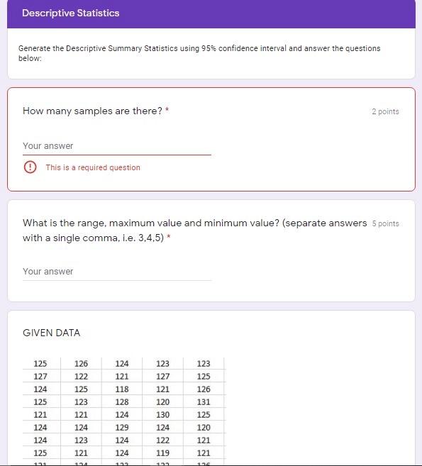 Solved Descriptive Statistics Generate the Descriptive | Chegg.com