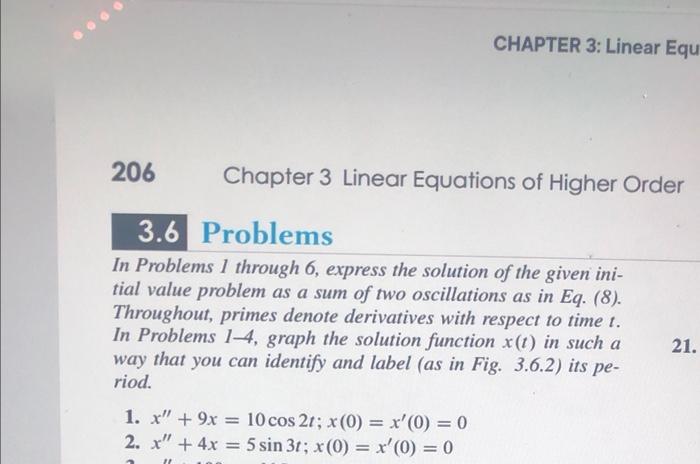 Chapter 3 Linear Equ 206 Chapter 3 Linear Equations