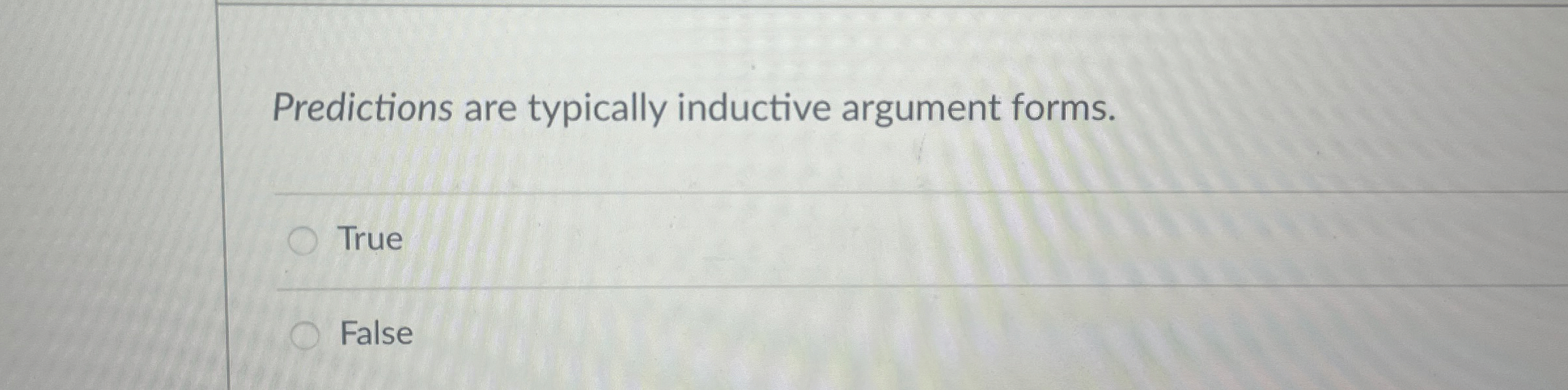 Solved Predictions are typically inductive argument | Chegg.com
