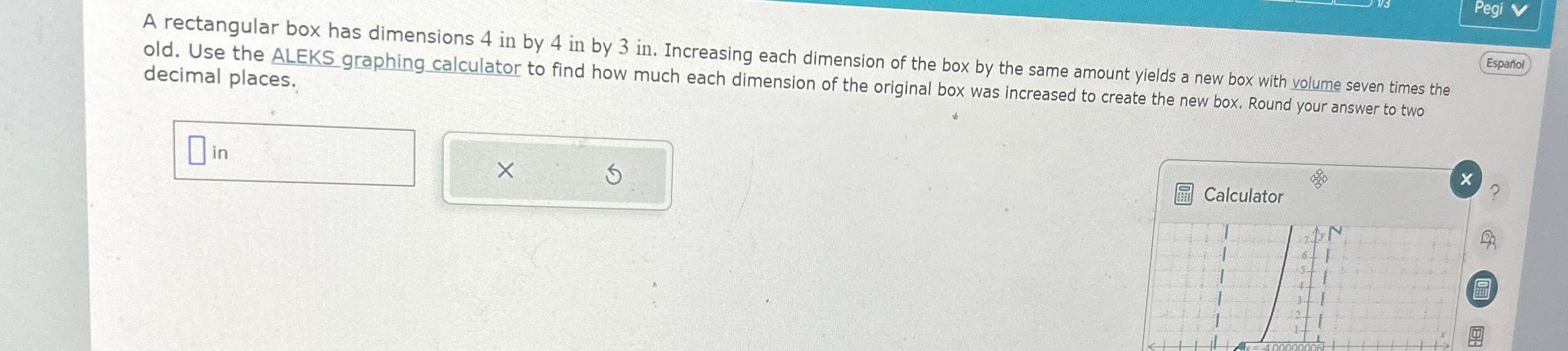 Solved A rectangular box has dimensions 4 ﻿in by 4 ﻿in by 3 | Chegg.com
