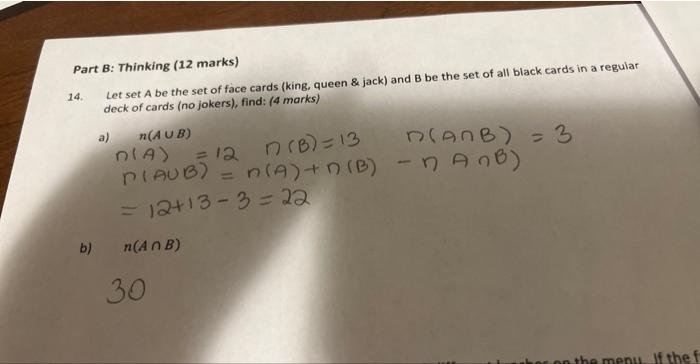 Solved Part B: Thinking (12 marks) 14. Let set A be the set | Chegg.com Solved Part B: Thinking (12 marks) 14. Let set A be the set | Chegg.com