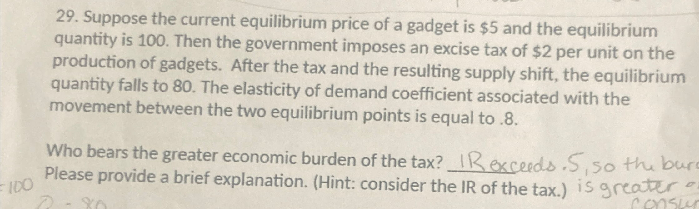 Solved Suppose the current equilibrium price of a gadget is | Chegg.com