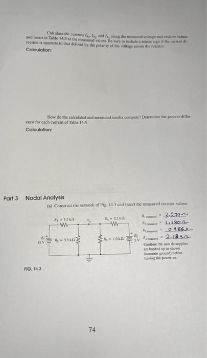 Solved 1 Branch-current Analysis (a) Construct the network | Chegg.com