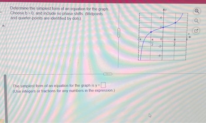 Solved Determine The Simplest Form Of An Equation For The