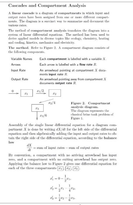Solved Brine Tank Cascade Let brine tanks A, B, C be given | Chegg.com