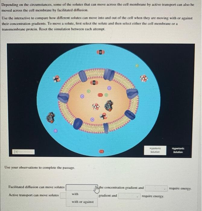 Solved Depending on the circumstances, some of the solutes | Chegg.com