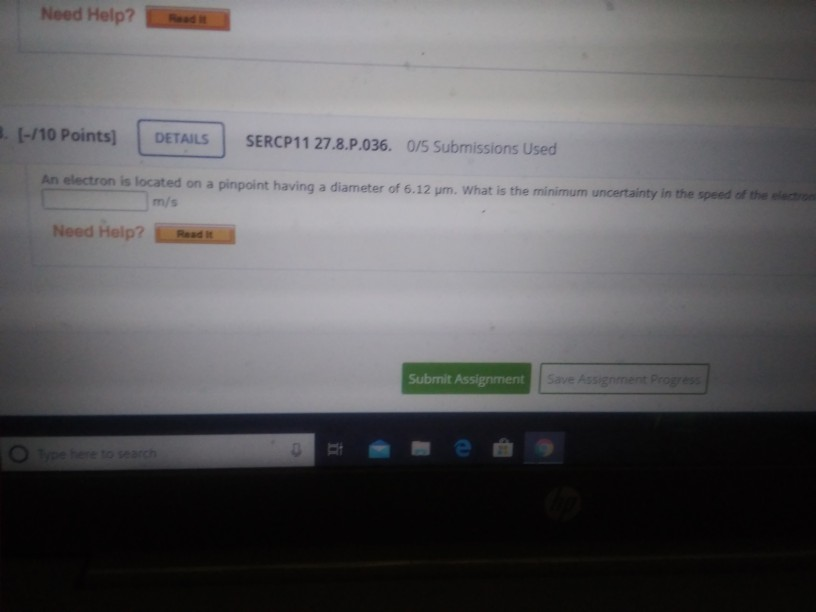 Solved Need Help? 3. [-/10 Points) DETAILS SERCP11 | Chegg.com Solved Need Help? 3. [-/10 Points) DETAILS SERCP11 | Chegg.com