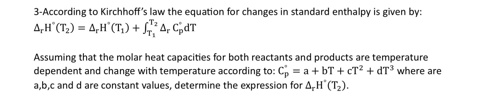 Solved 3-According to Kirchhoff's law the equation for | Chegg.com