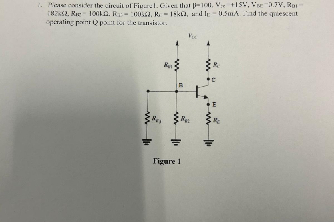 Solved Please consider the circuit of Figure 1. ﻿Given that | Chegg.com