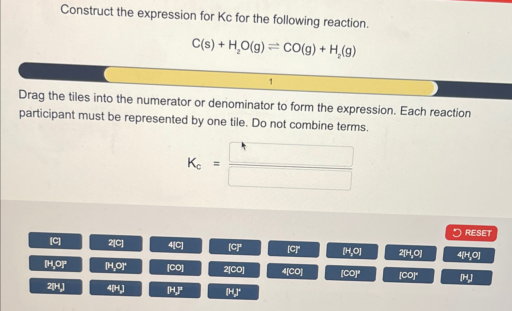 Solved Construct the expression for Kc ﻿for the following | Chegg.com