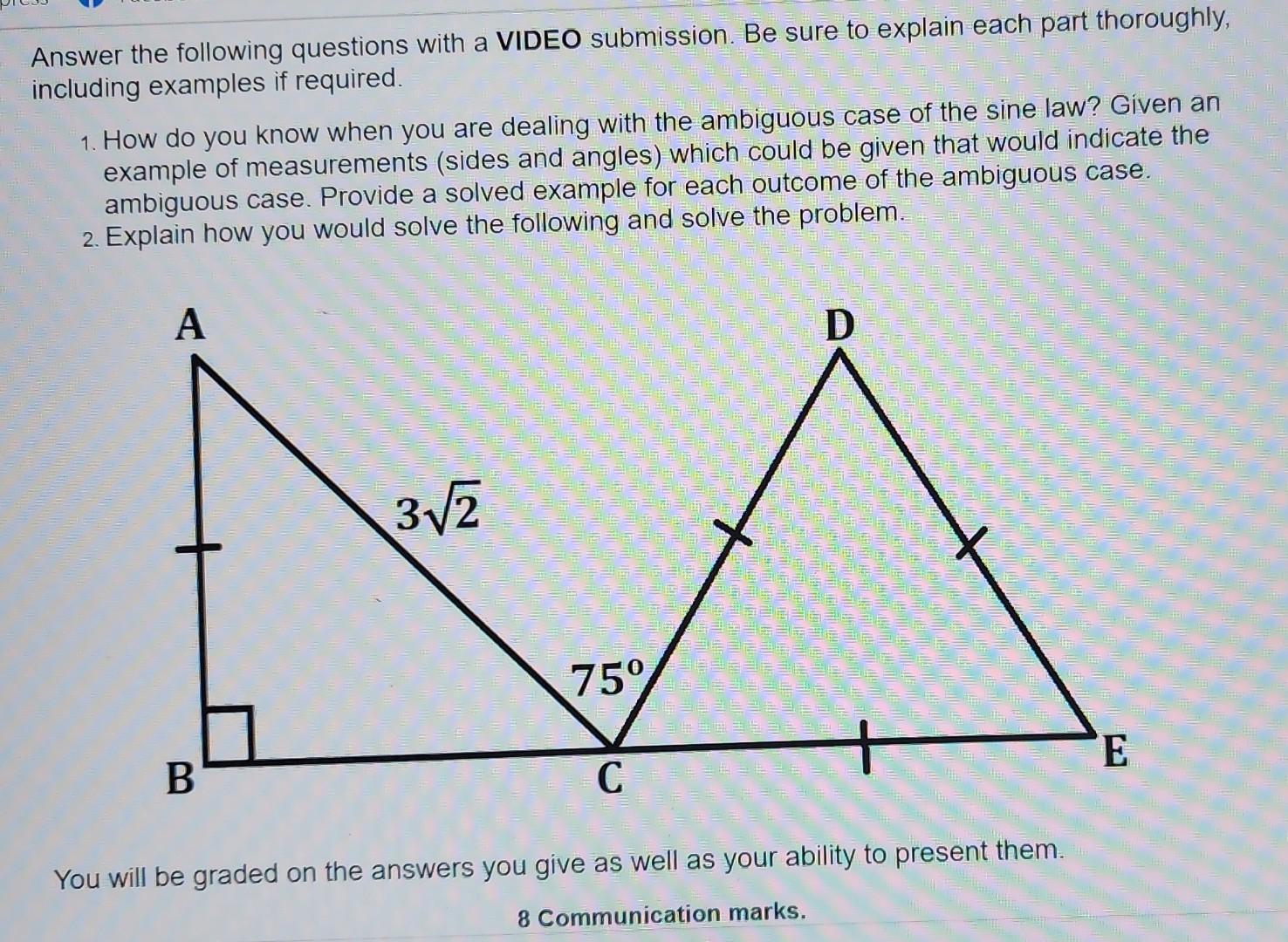 Solved Answer the following questions with a VIDEO | Chegg.com