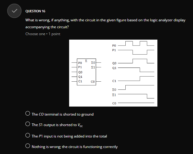 Solved QUESTION 16What is wrong, if anything, with the | Chegg.com