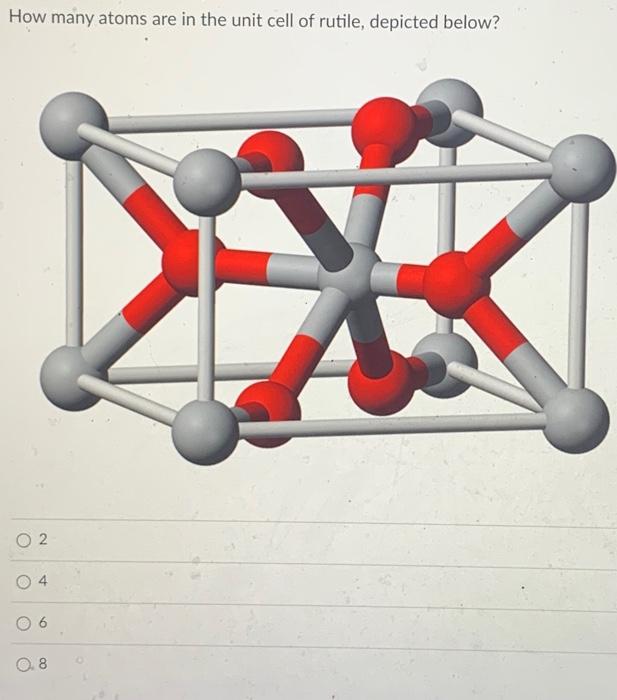 Solved How many atoms are in the unit cell of rutile, | Chegg.com