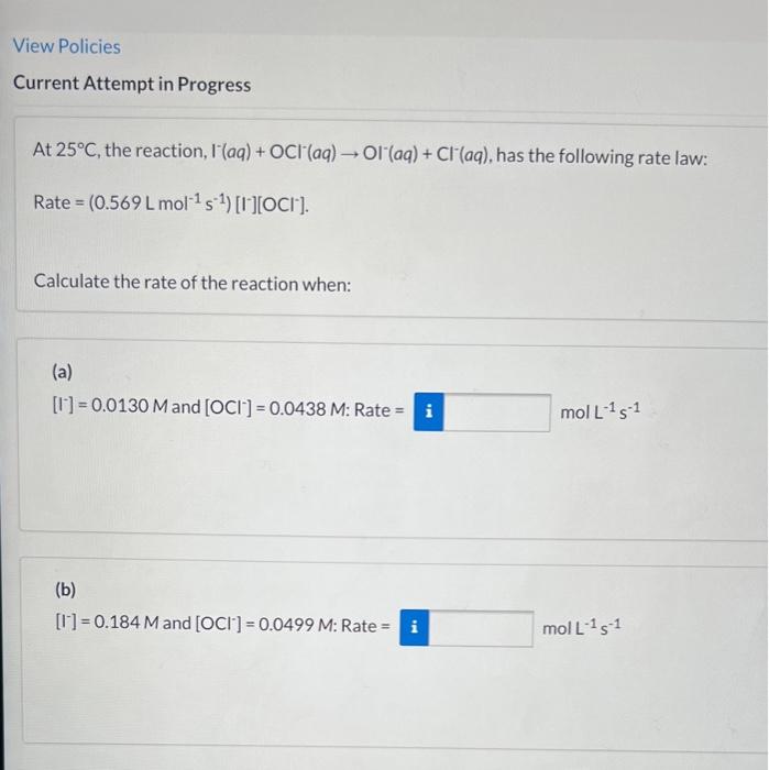 Solved At 25∘C, the reaction, | Chegg.com
