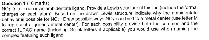 Solved Question 1 (10 | Chegg.com