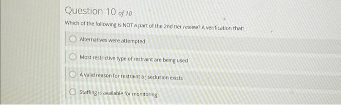 Solved Which of the following is NOT a part of the 2nd tier | Chegg.com