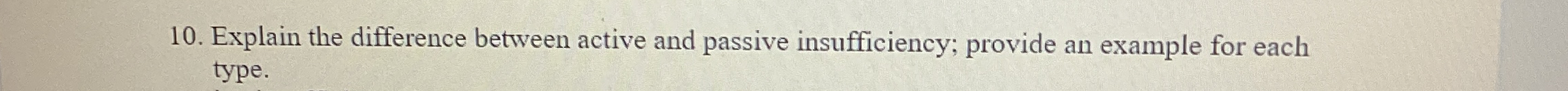 Solved Explain the difference between active and passive | Chegg.com