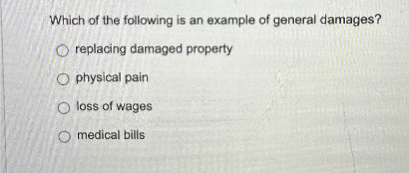Solved Which of the following is an example of general | Chegg.com