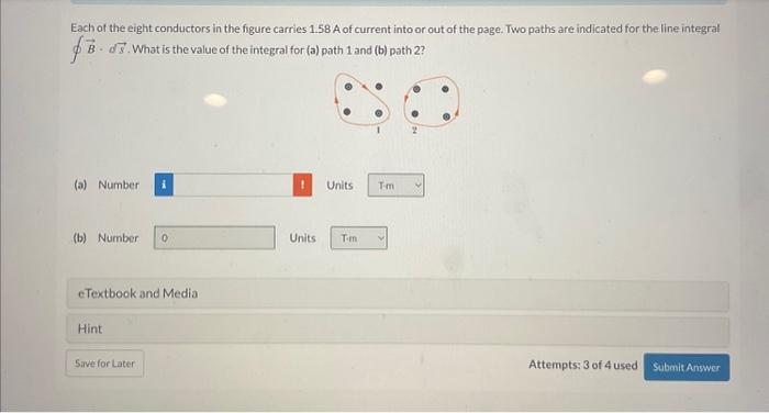 Solved Each of the eight conductors in the figure carries | Chegg.com