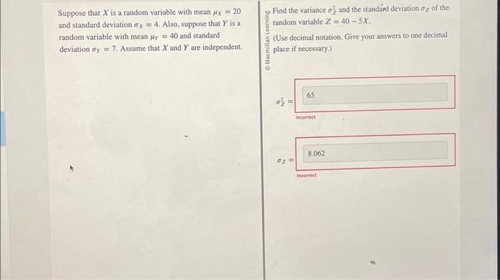 [Solved]: Suppose that X is a random variable with mean #x