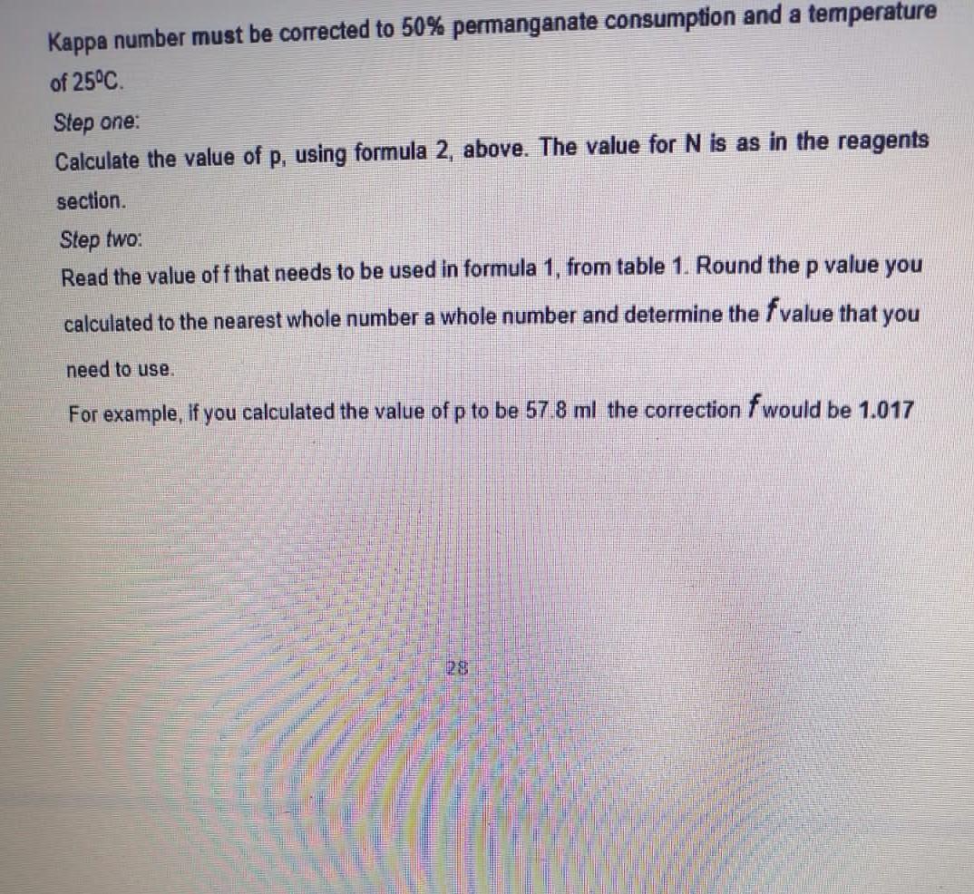VI. Determination of Pulp Kappa Number Introduction | Chegg.com